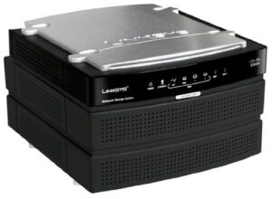 cisco-linksys network storage system with 2 bays (nas200)