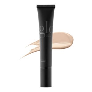 glo skin beauty satin cream foundation makeup for face, natural fair - full coverage, semi matte finish, conceal blemishes & even skin tone