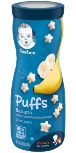 gerber graduates puffs banana , 1.48 oz