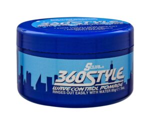 lusters s-curl 360 wave control pomade 3 ounce (88ml) (2 pack)