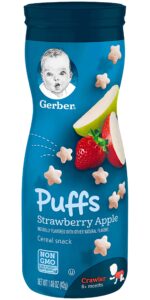 gerber graduates puffs strawberry apple , 1.48 oz