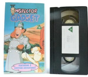 inspector gadget - 3 exciting adventures: gadget's roma, mad in the moon & gadget meets the claw [vhs]