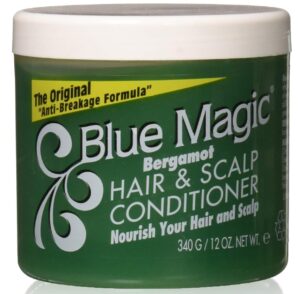 blue magic conditioner, hair & scalp, bergamot, 12 oz