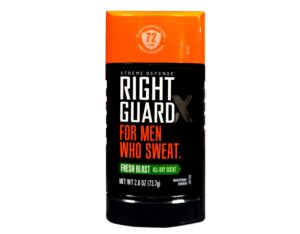 right guard xtreme invisible solid anti-perspirant/deodorant, fresh blast with power stripe for men, 2.6 oz (packaging may vary)