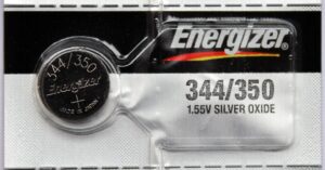 energizer 344 / 350 silver oxide watch 1 battery