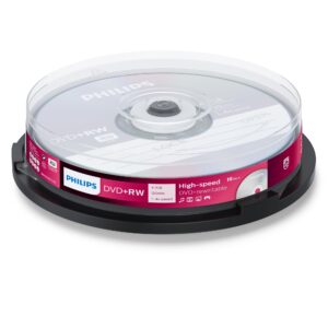 philips dvd + rw 4.7gb 4x data/120min 10er spindel