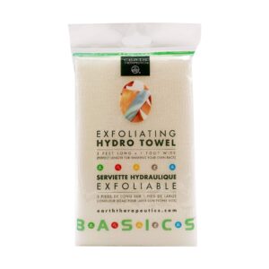 earth therapeutics exfoliating hydro towel in natural (1 pack)