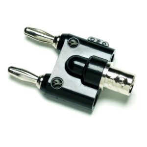 fluke bp881 bnc to male double stacking banana plug, nickel-plated finish, 122 degree f temperature