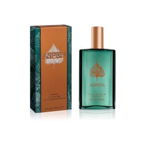 aspen cologne spray, vegan formula, cologne spray, woody spicy scent, 118 ml (4oz)