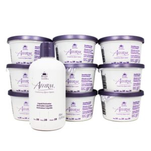 avlon affirm sensitive scalp conditioning relaxer (9 single applications)