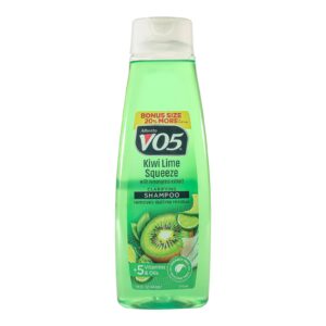 alberto vo5 kiwi lime squeeze clarifying shampoo - moisturizing shampoo with clarifying formula - 5 vitamins and oils - fruity kiwi fragrance - 15 oz