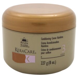 avlon keracare conditioning hairdress unisex creme, 8 ounce