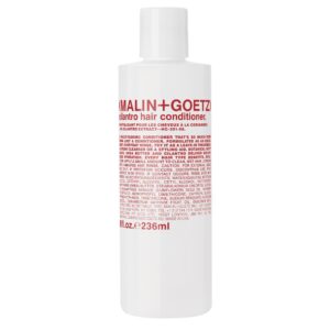 malin+goetz cilantro conditioner ‚Äîresidue-free, lightweight scalp treatment. conditions, detangles, balances ph, intensely hydrates. tames frizz for all hair types. vegan & cruelty-free, 8 fl oz