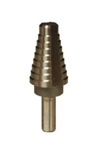 mk morse esd08 step drill bit 9/16" to 1" by 16ths