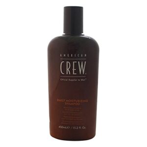 american crew men's shampoo, moisturizing shampoo for oily hair, 15.2 fl oz