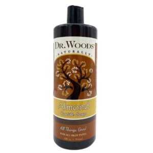 dr. woods pure castile soap, almond, 32 fl. oz