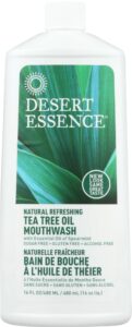 desert essence mouthwash,tea tree,refill, 16 fz(pack of 3)