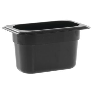 cambro 94hp110 black 4" h 1/9 size high heat h-pan