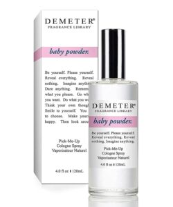 demeter baby powder for women. pick-me up cologne spray 4.0 oz