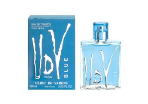 udv blue by ulric de varens for men eau de toilette spray, 3.4-ounces