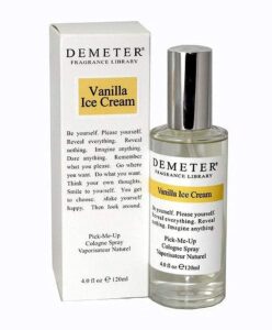 demeter vanilla ice cream for women. pick-me up cologne spray 4.0 oz