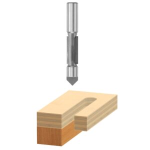 bosch 85429m panel pilot router bit, carbide tip drill through point 1/2" shank