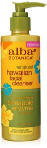 alba botanica hawaiian enzyme face cleanser, pineapple, 8 oz