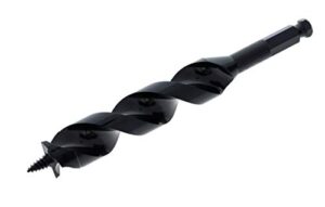 ideal electrical 35-815 nailbiter 7-1/2 in. ship auger 1 in. drill bit w/ dual-helix head, 60 deg. angled design