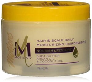 motions nourish & care, hair & scalp daily moisturizing hairdressing 6 oz (6 pack)