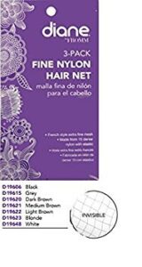 diane net french elastic, blonde, 3 count