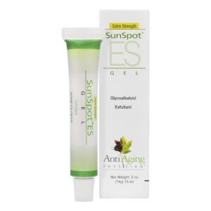 lane innovative - sunspot es, natural exfoliating gel, skin rejuvenating ingredients, including aloe vera and tea tree oil (0.5 ounce)