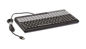 cherry g86-71401euadaa lpos keyboard w/touchpad - msr - usb - us key layout - black