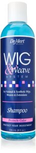 demert wig & weave system shampoo for natural and synthetic hair 8 oz