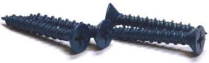 3/16" x 3 3/4" concrete screws/phillips/flat head/blue perma-seal / 100 pc. carton