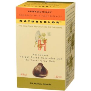 naturcolor haircolor hair dye - mullein blonde, 4.08 fl oz (7n)