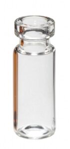 jg finneran 32011l-1232 borosilicate glass big mouth crimp top vials, 2ml capacity, 12mm diameter, 32mm height, 11mm crimp, clear (case of 1000)