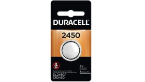 duracell dl2450bpk button cell lithium battery, 2450,