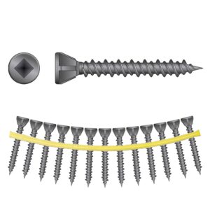 simpson strong-tie mth114s strong-drive mth wood underlayment screw (collated) #7 x 1-1/4 in. gr. phosphate (2500)