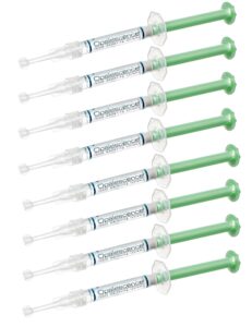 opalescence 35% gel syringes teeth whitening - refill kit (4 packs / 8 count) carbamide peroxide. made by ultradent, in cool mint flavor. tooth whitening refill syringes 5197-4