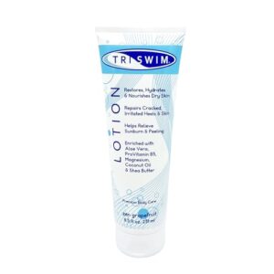 triswim swimmers lotion moisturizing skin repair with aloe vera & vitamins