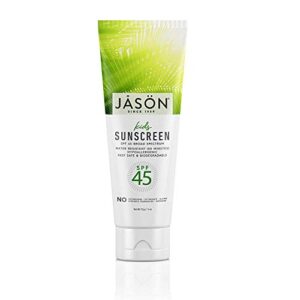 jason kids sunscreen, broad spectrum spf 45, 4 oz (packaging may vary)