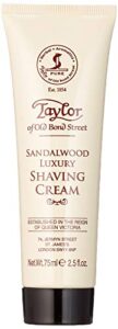 taylor of old bond street shaving cream sandalwood, 2.5-ounce