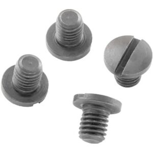 hogue colt & 1911 officer's grip screws (per 4) slot, stainless steel finish