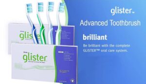 glister advanced toothbrush (4 brushes)