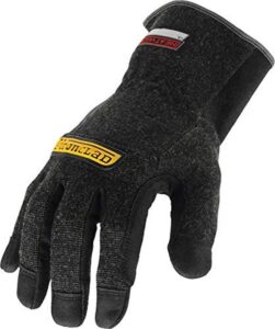 ironclad heatworx reinforced; heat and cut resistant gloves, palm heat protection rated up to 450°f, (1 pair), black