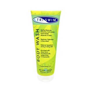 triswim chlorine removal body wash | after swim care | moisturizing chlorine soap for swimmers and athletes