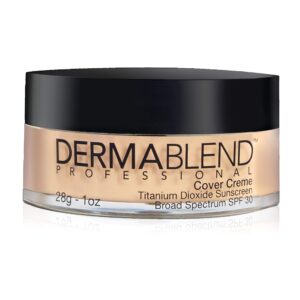 dermablend cover creme high coverage foundation with spf 30, 0c pale ivory, 1 oz.