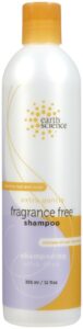 earth science shampoo for sensitive hair & scalp - fragrance free - 12 oz