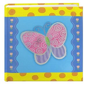 pioneer photo albums 200-pocket 3-d butterfly applique cover photo album, 4 by 6-inch