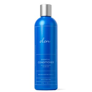 elon essential conditioner for women - moisturizing conditioner for dry hair, nourish damaged hair, protects against uv color extending moisture - sulfate free & paraben free (12 oz)